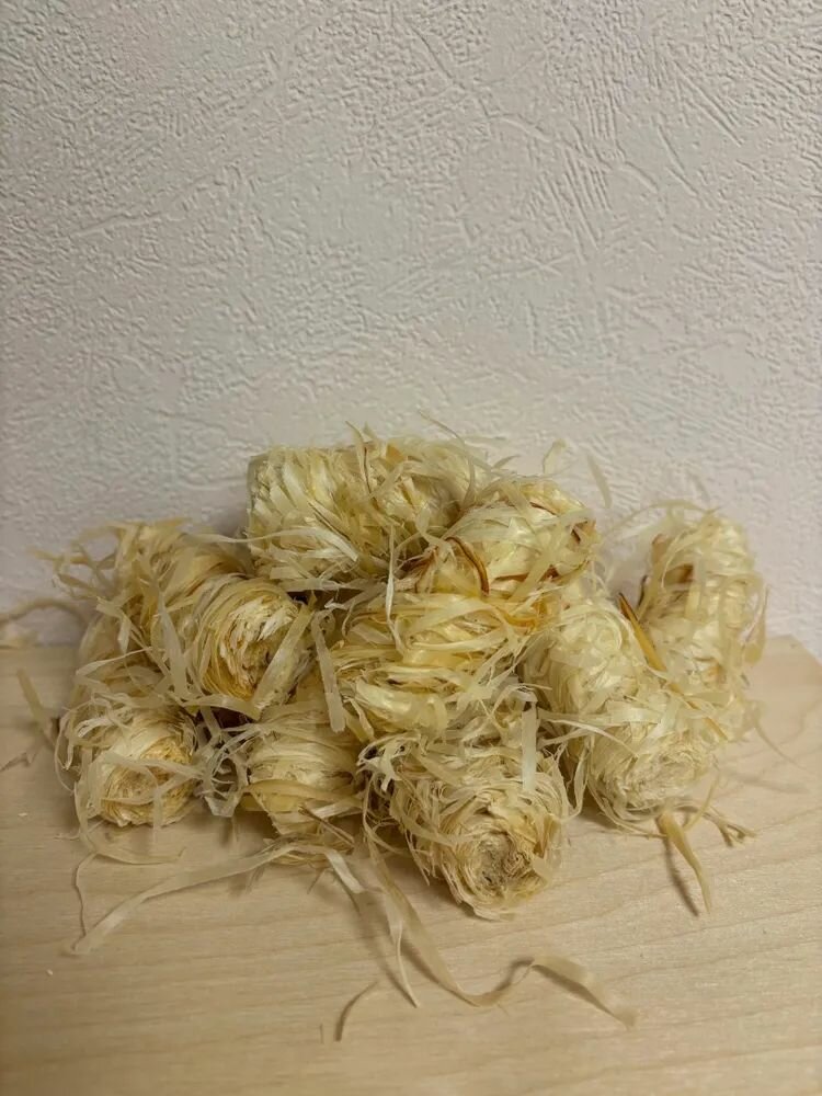 Древесные роллы для розжига, в пластиковом контейнере - 64 шт. (2 контейнера по 32 ролла)