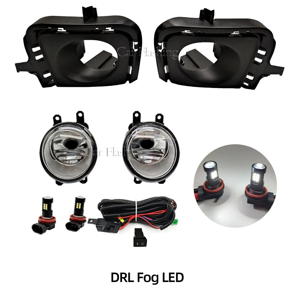 Автомобильный светодиодный противотуманный фонарь для Toyota Prius C Aqua 2012 2013 LED Fog Set