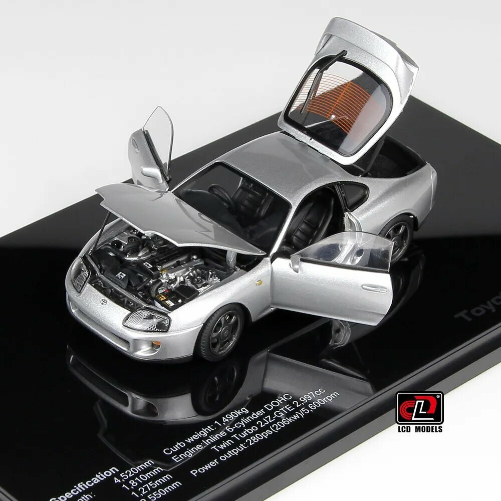 LCD 1:43 10cm Toyota supra A80 Легковая модель автомобиля