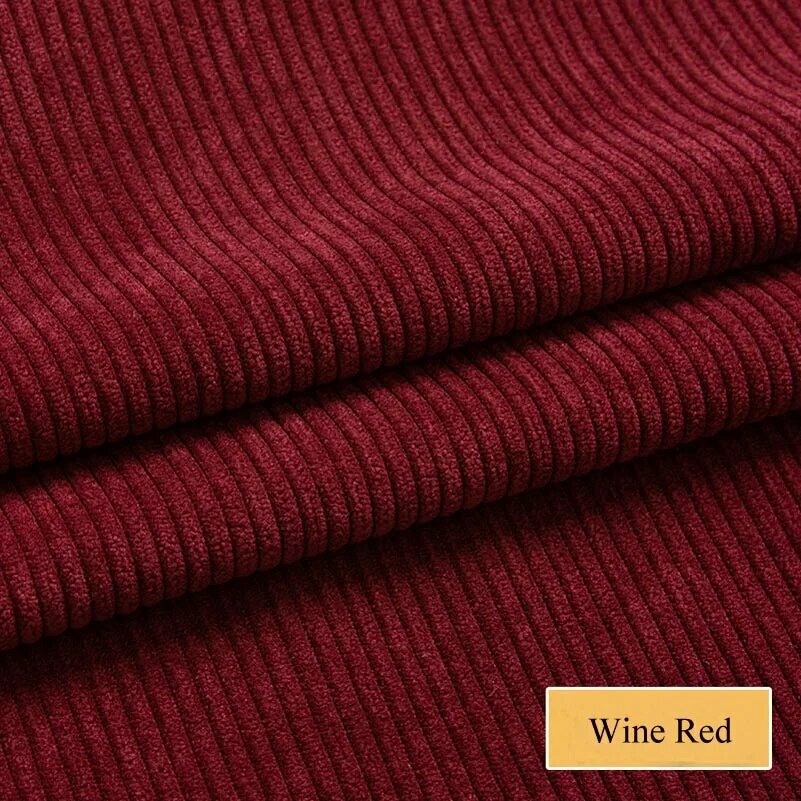 Вельветовая стеганая ткань из полиэстера 150см Бордовый, Wine Red