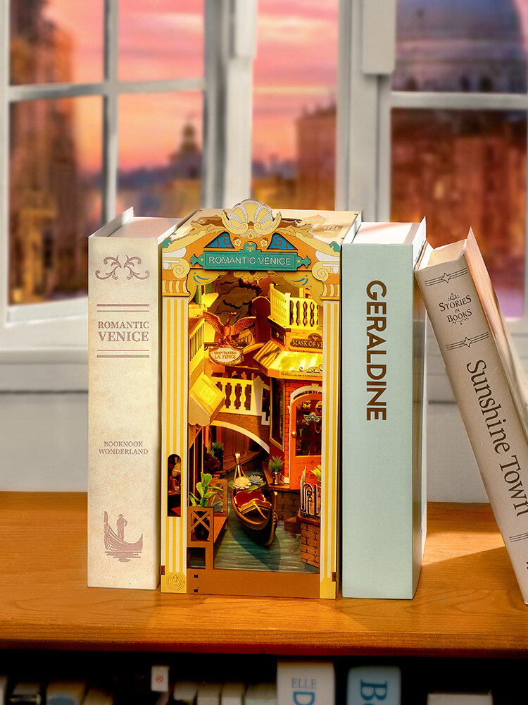 Romantic Venice, Румбоксдеревянный конструктор, книжный уголок, Rolife TGB08