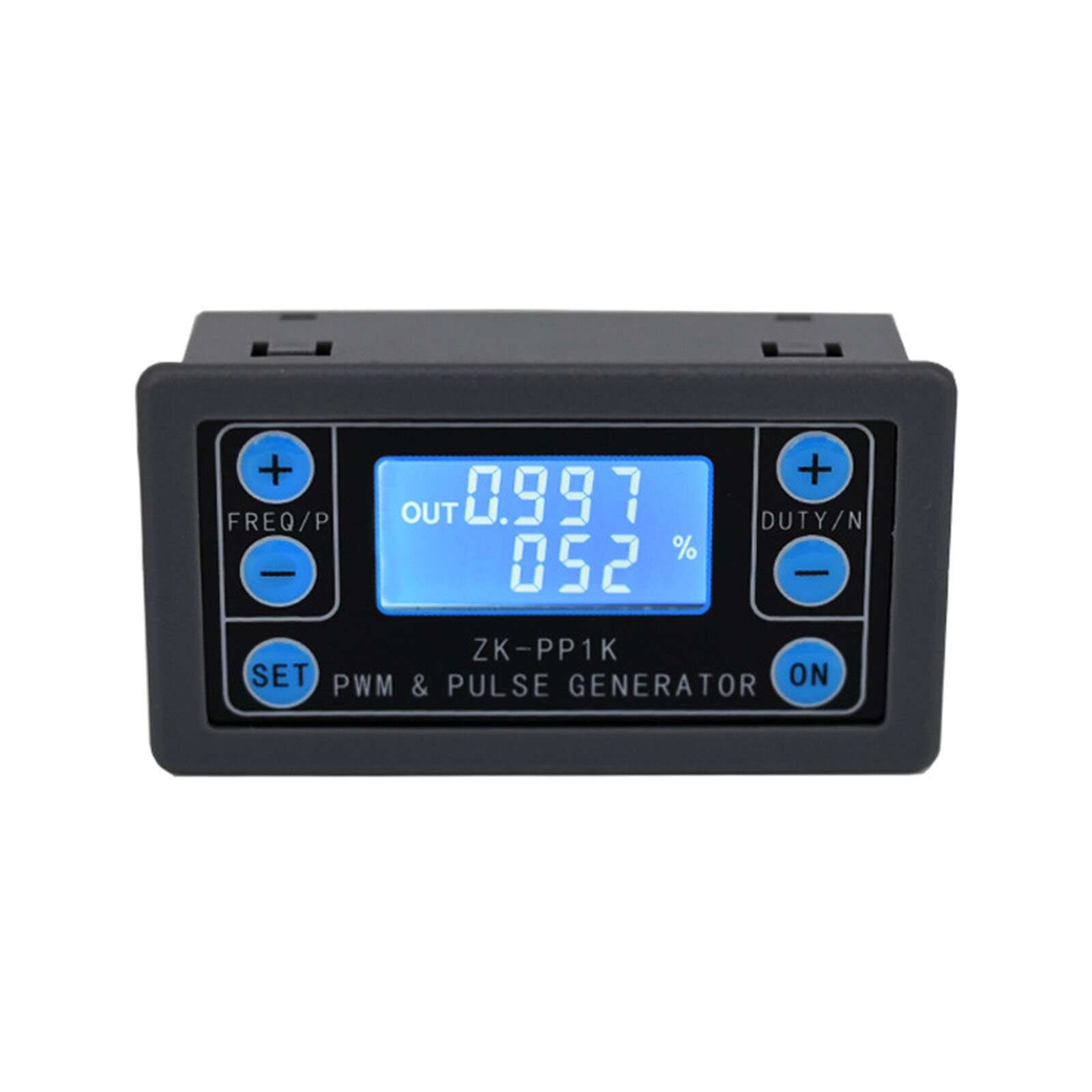 Двухрежимный ЖК-генератор ШИМ-сигналов с регулируемой частотой импульсов и коэффициентом заполнения, прямоугольный импульс 0 Гц - 150 кГц
