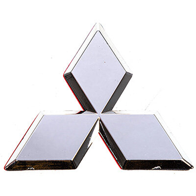 SKYWAY Эмблема хром SW Mitsubishi 80x70мм SME-011