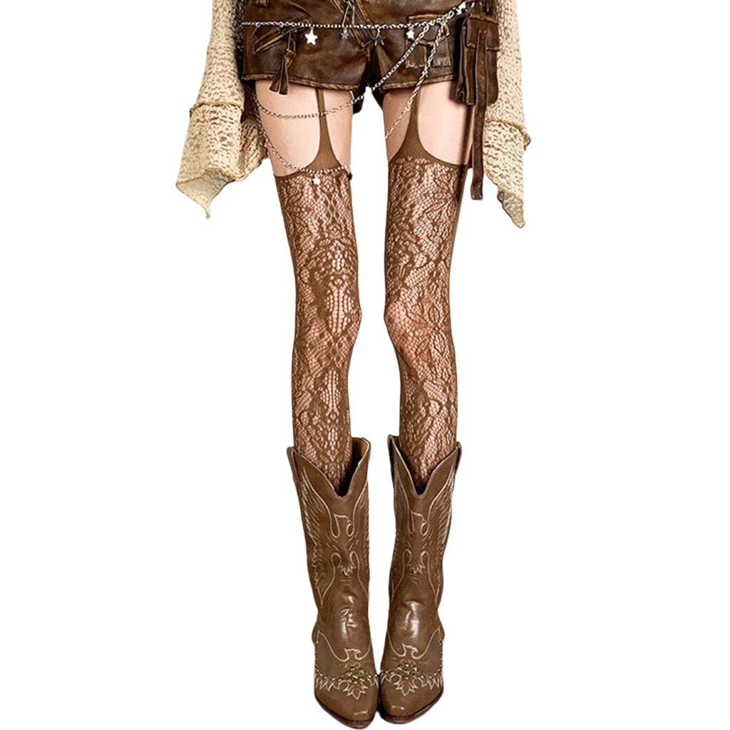 Чулок Колготки В Сеточку Бедро Высокие Чулки Колготки Колготки Пояс Для Чулок