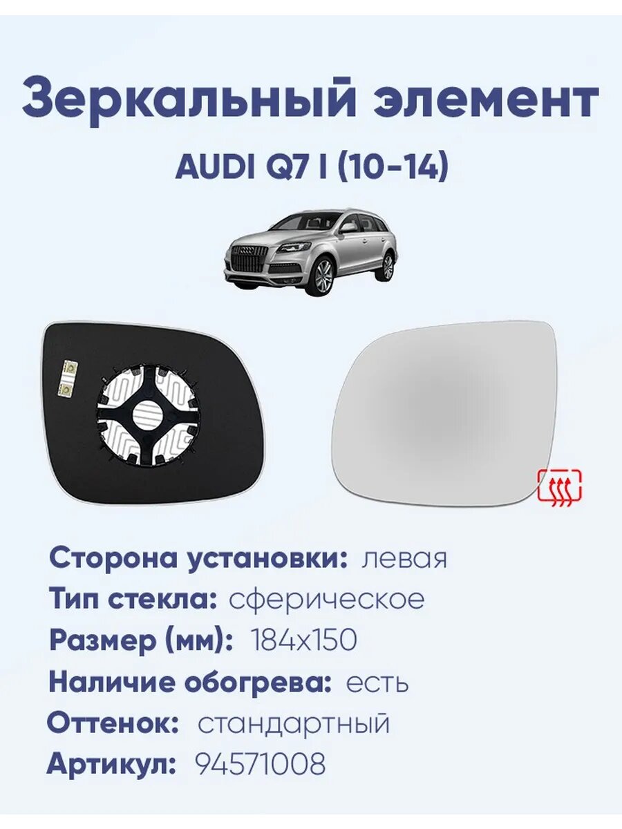 Зеркало AUDI Q7 I (10-14) 94571008