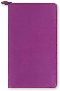 Ежедневник-органайзер FILOFAX Saffiano Personal Compact Zip 125*208*31 на молнии. purple