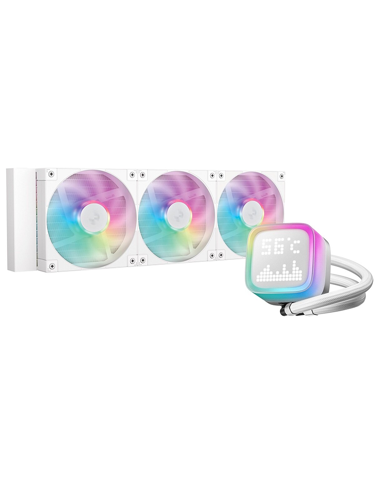 Кулер для процессора (СЖО) DeepCool LP360 WH (All sockets, PWM)