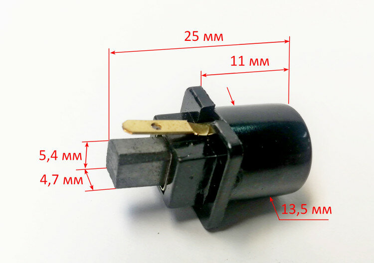 Угольная щётка в сборе 61/80/30 для 160ГВ DACC, Г-180ЭГ Ресанта JIL, 160ГВ FEA 61/80/30