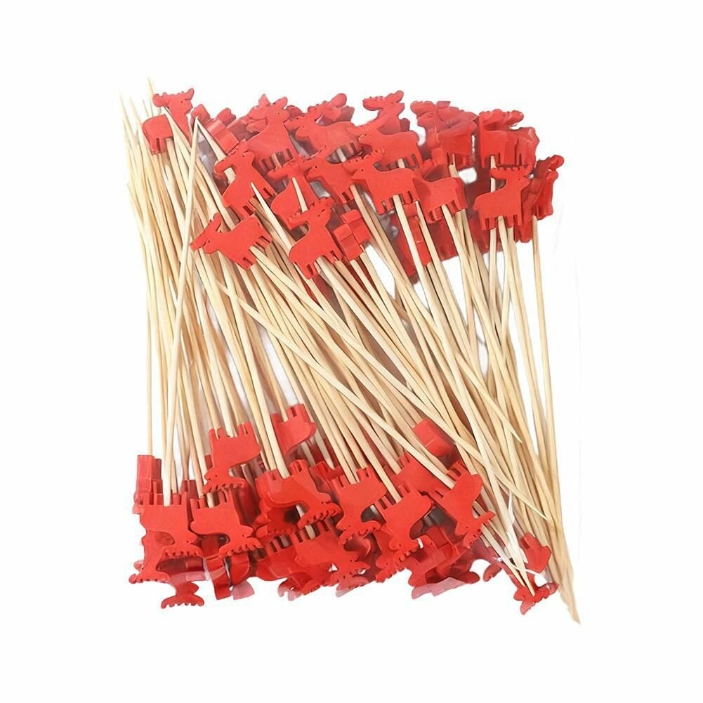 50 шт одноразовых бамбуковых шпажек