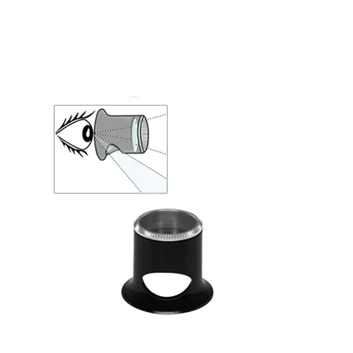 Очки для часов BERGEON 2611-TN с алюминиевым кольцом, 5X