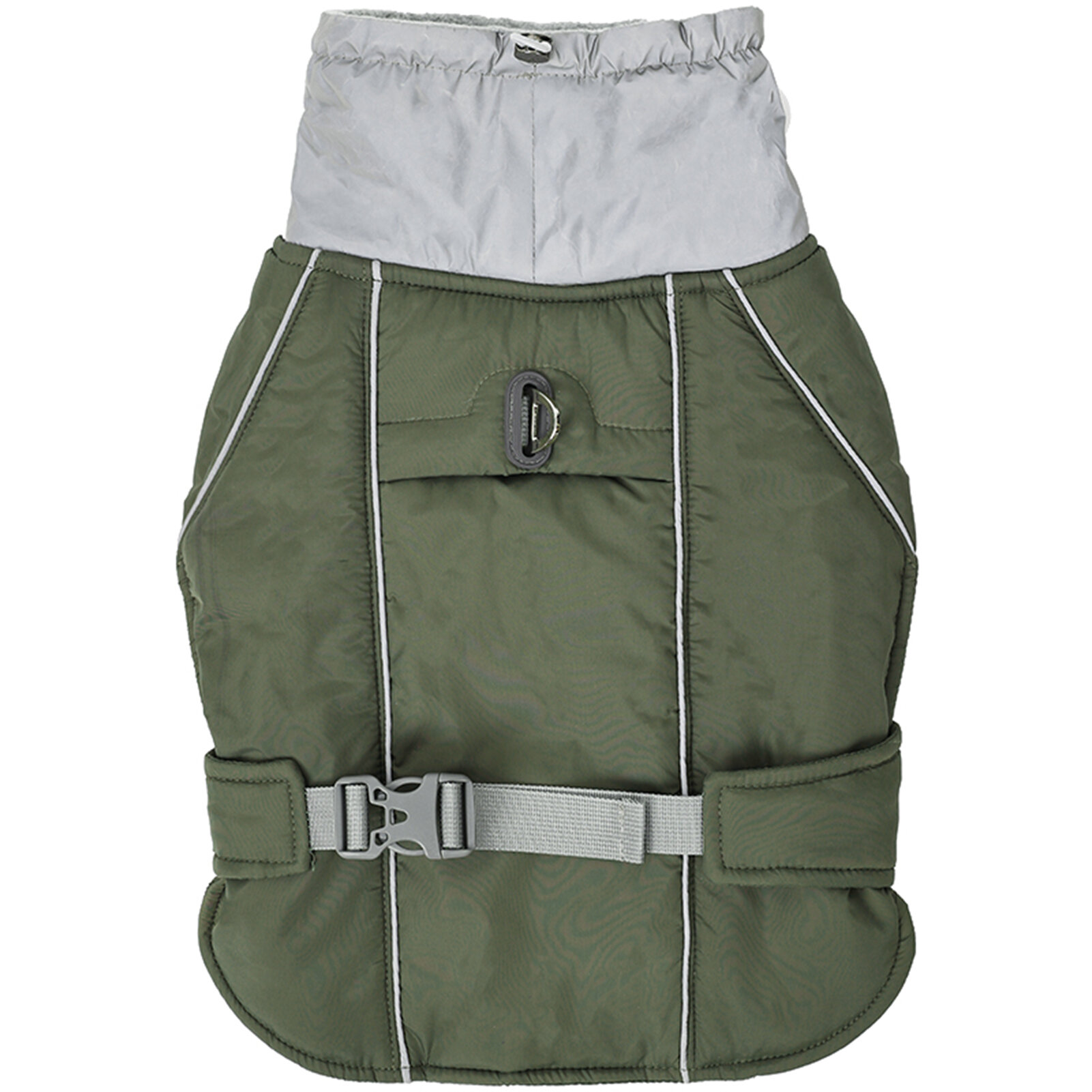 Одежда для собак на холодную погоду, водонепроницаемая, ветронепроницаемая, зеркальная, двухсторонняя, для маленьких, средних и крупных собак, цвета: черный, бежевый, синий, серый, розовый, зеленый, размеры: M (верхняя шея: 24-40см, нижняя шея: 43см,