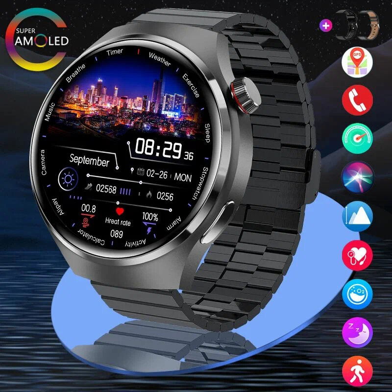 Смарт-часы Smart Watch Premium 4 Pro, Edition 2023-2024, 46мм, 3 ремешка в комплекте, (наручные смарт часы для айфон/андроид) электронные