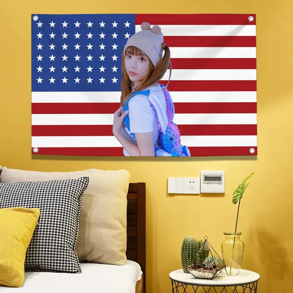 RONNINGSTAR MINISO Флаг 3х5 футов синий И белый полостя