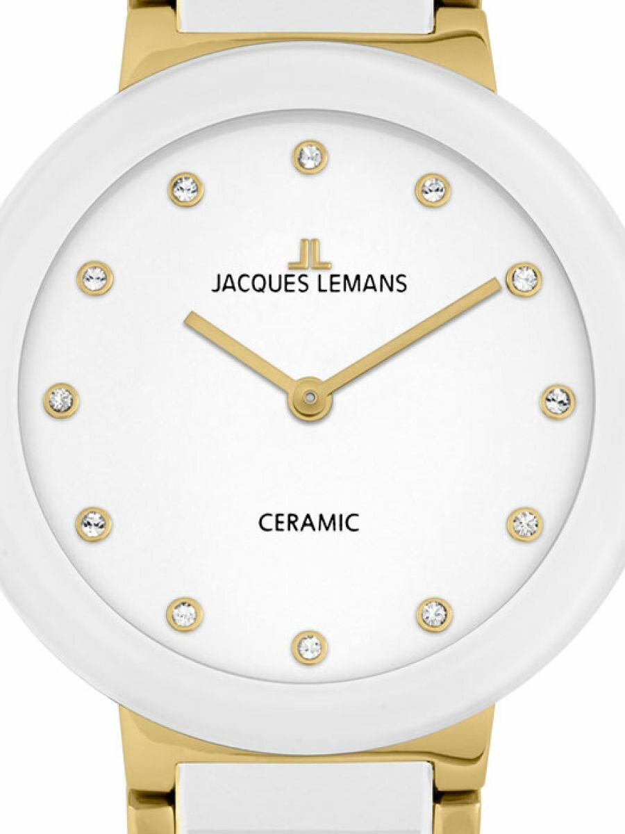 Наручные часы JACQUES LEMANS, золотистый/белый — фото 1