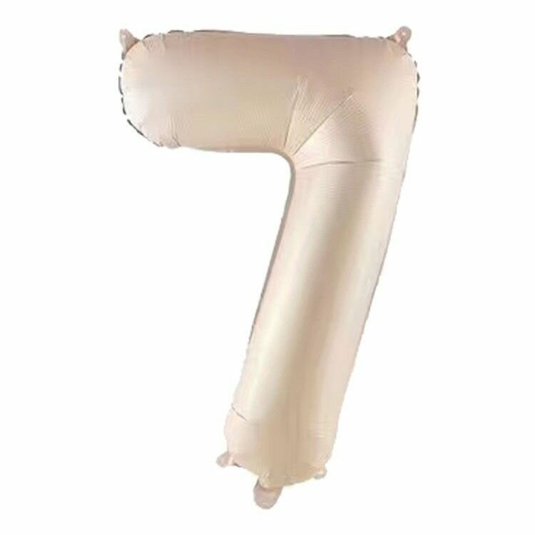 Воздушный фольгированный шар цифра 7, подходит для гелия и воздуха.
