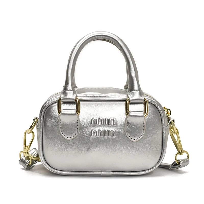 Новая лазерная сумка для боулинга Alphabet 2025, корейская версия модная роскошная сумка, универсальная женская модная детская сумка через плечо