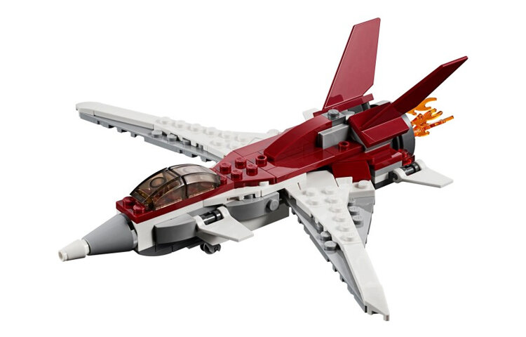 LEGO LOGO Creator 3 in 1 Futuristic Fashion Flight Vehicle Building Blocks 157pcs 31086 null