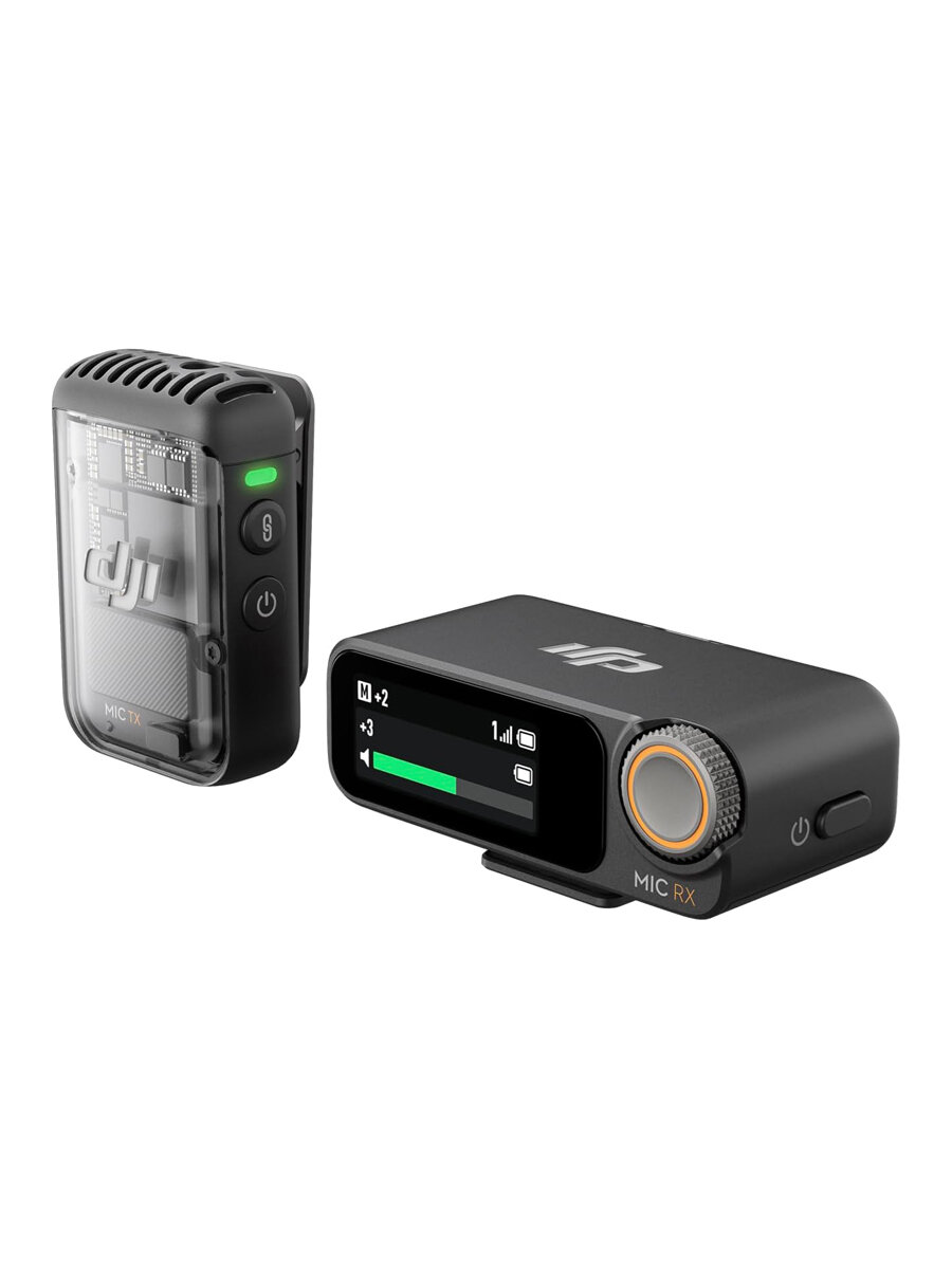DJI Mic 2 (1TX + 1RX), черный, беспроводной микрофон