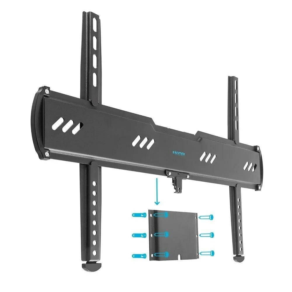 Кронштейн для телевизора Kromax Ultra Slim-100 черный 32"-90" макс.55кг настенный фиксированный