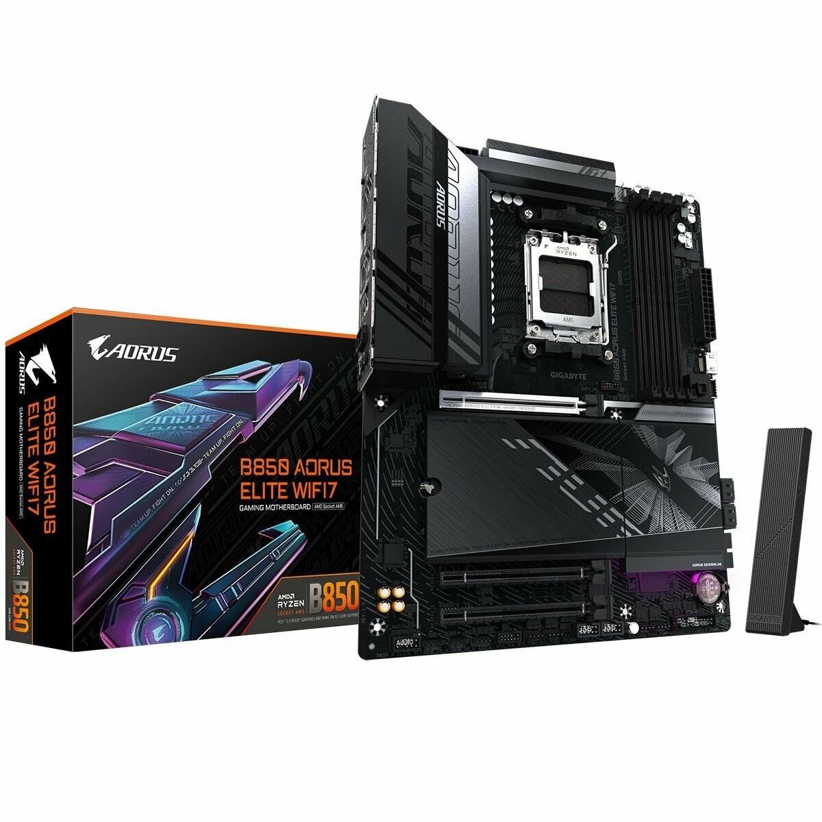 Материнская плата Gigabyte B850 AORUS ELITE WIFI7, AM5, AMD B850, ATX, RTL (B850 AORUS ELITE WIFI7)