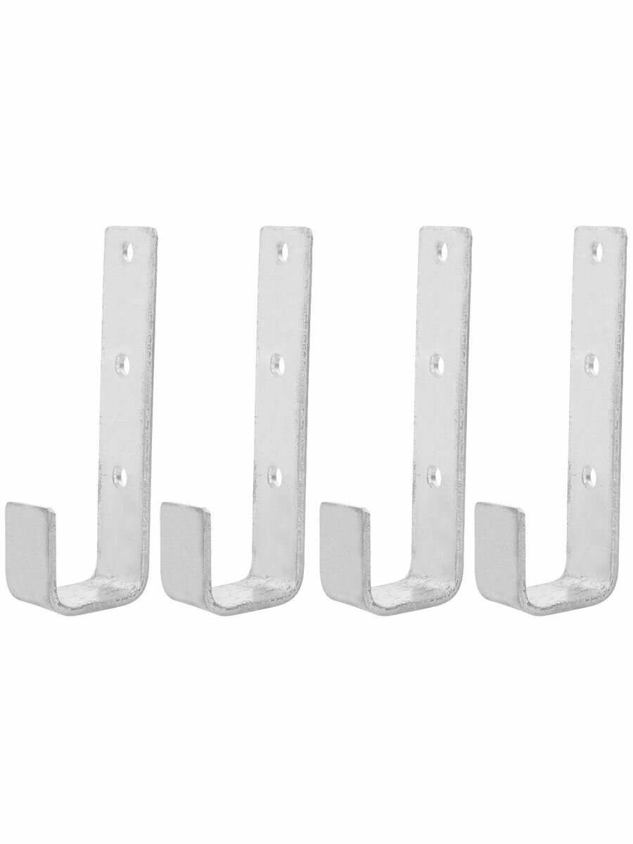 Железные крючки для лестницы детской кровати серебристые, набор из 4 штук для хранения