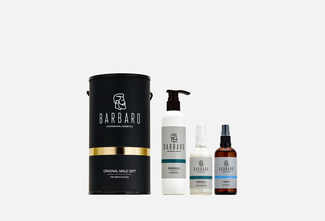 Подарочный набор BARBARO Shave Kit v.2, для мужчин, для всех типов кожи