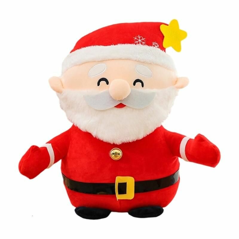 Рождественская плюшевая игрушка: Дед Мороз, олень, снеговик, подарок для дома и машины, - 25 cm - Санта - Клаус