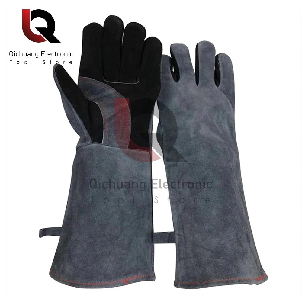 Сварочные перчатки Двухслойная теплоизоляция Высокая термостойкость Сопротивление брызг Сопротивление резанию Сварочные перчатки 40 см