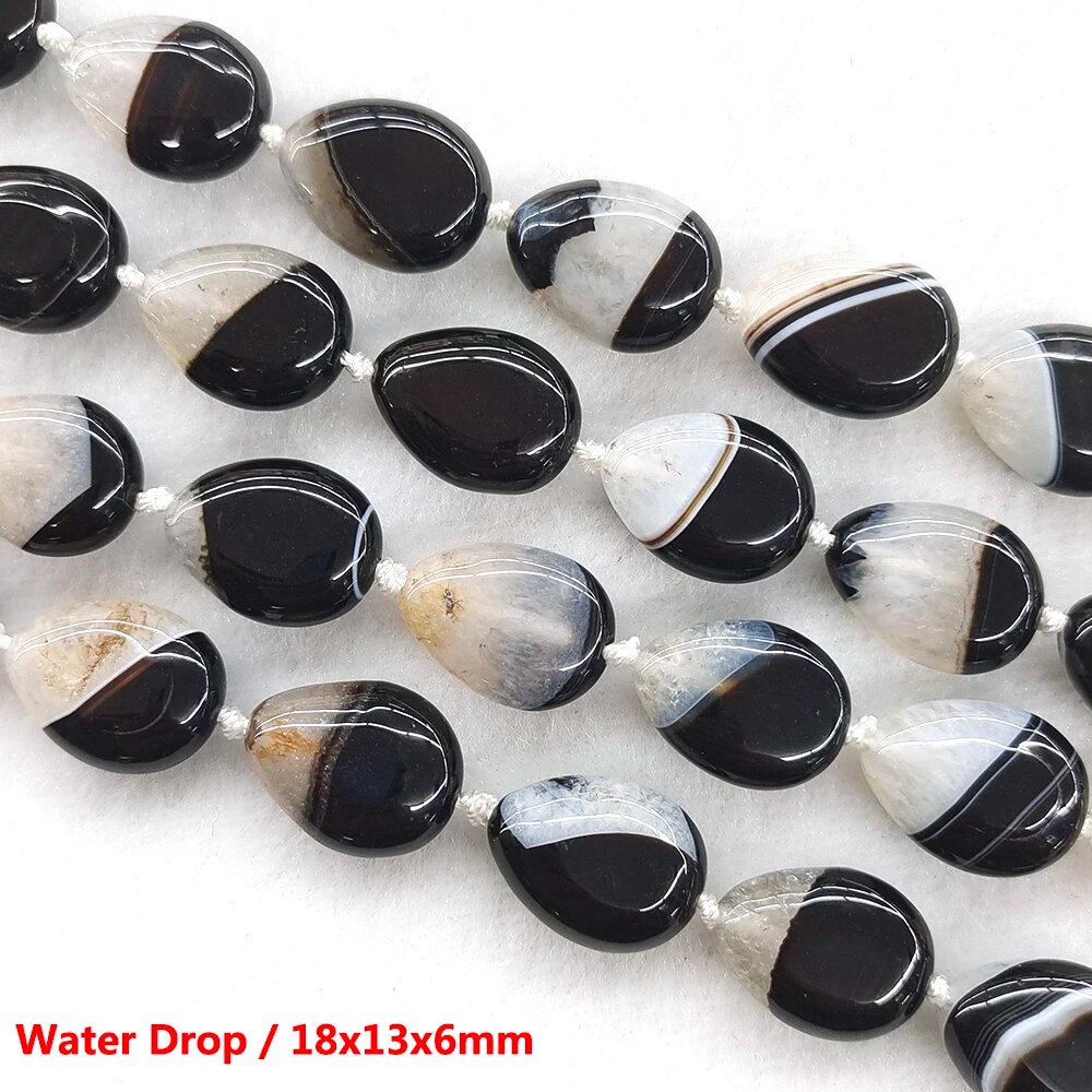 6 стилей, черные уругвайские агаты, кварцевые друзы, прямоугольные ломтики, овальные круглые бусины в форме сердца, хрустальные бусины из драгоценных камней для изготовления ювелирных изделий своими руками