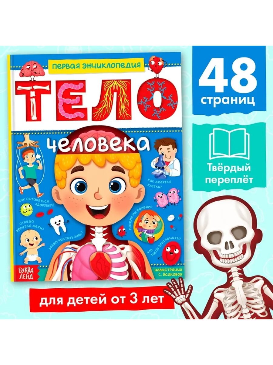 Образовательная книга о теле человека для детей