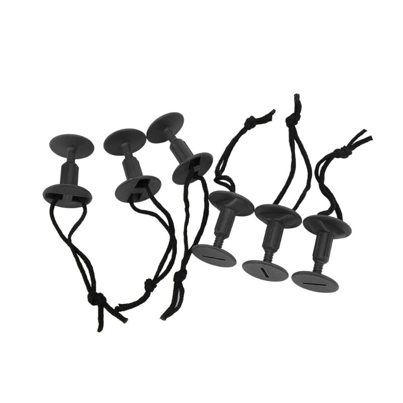 6шт Веревочная Заглушка для Доски для Серфинга со Шнуром Струна Поводок Для Доски Для Серфинга Ножная Веревочная Заглушка со Съемным Пазом Аксессуары Для Серфинга