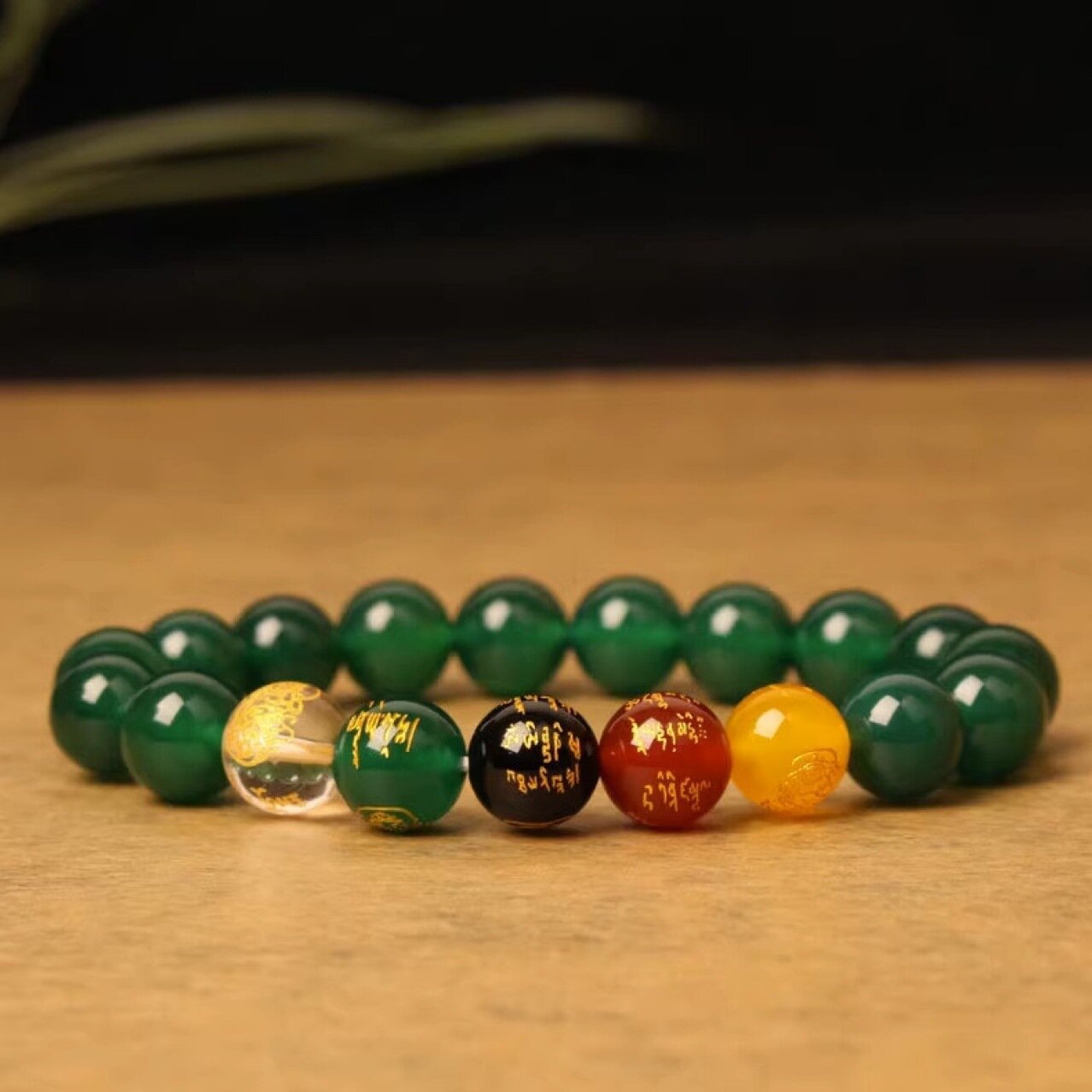 YM Mall Браслеты из бусин Малайский ювелирный камень Унисекс Красота