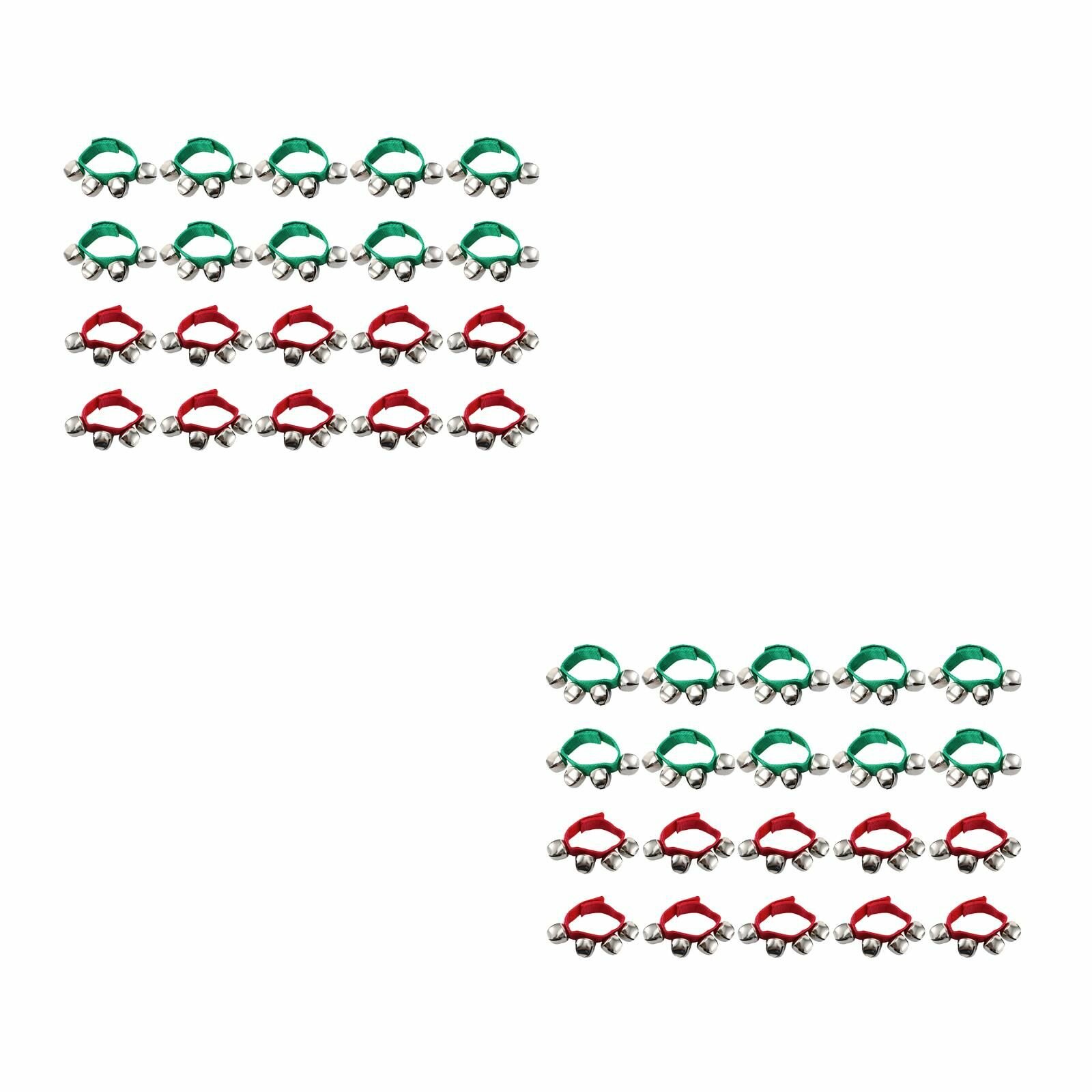 Металлические браслеты с колокольчиками для танцев 40 шт