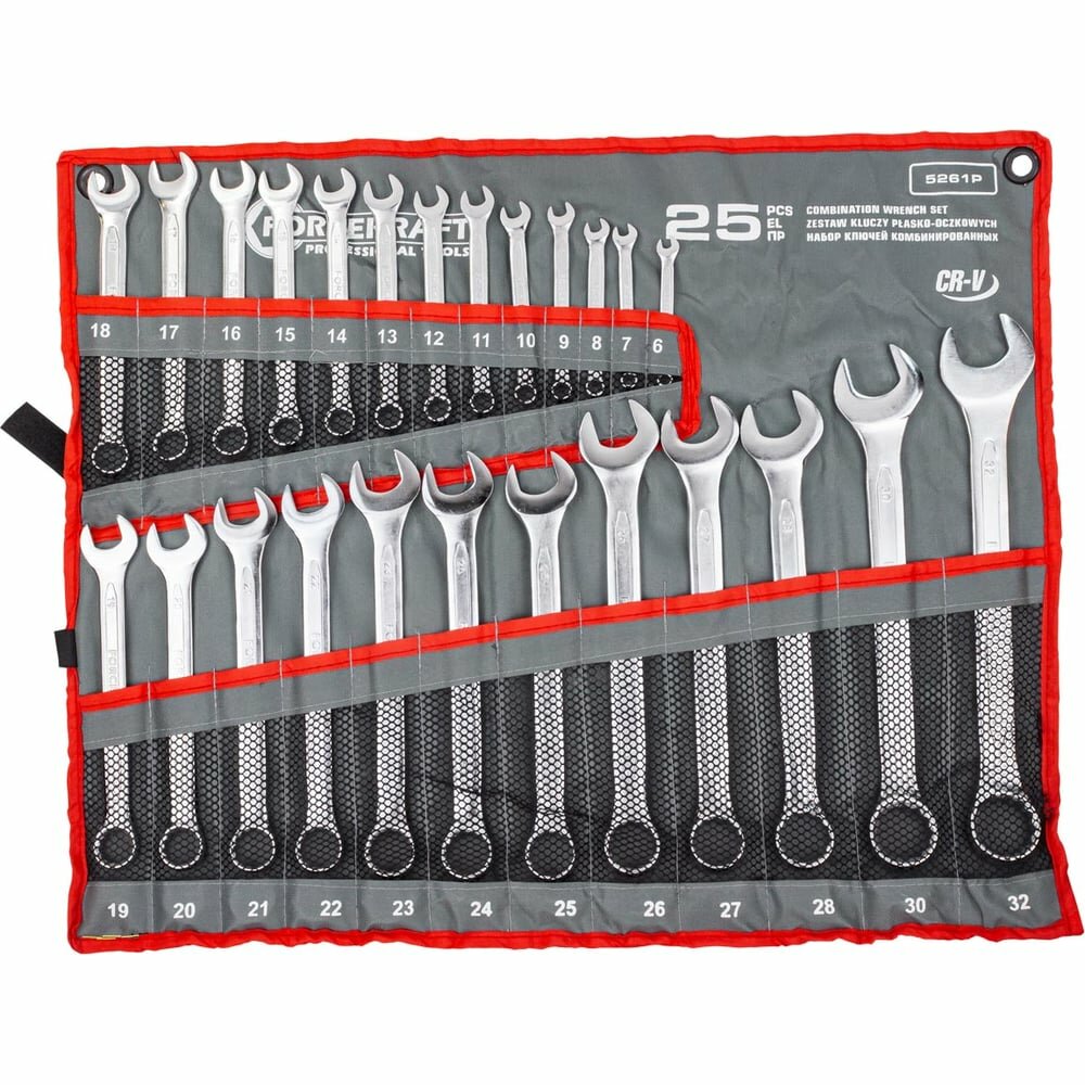 Набор комбинированных ключей Forcekraft F-5261P(29935)