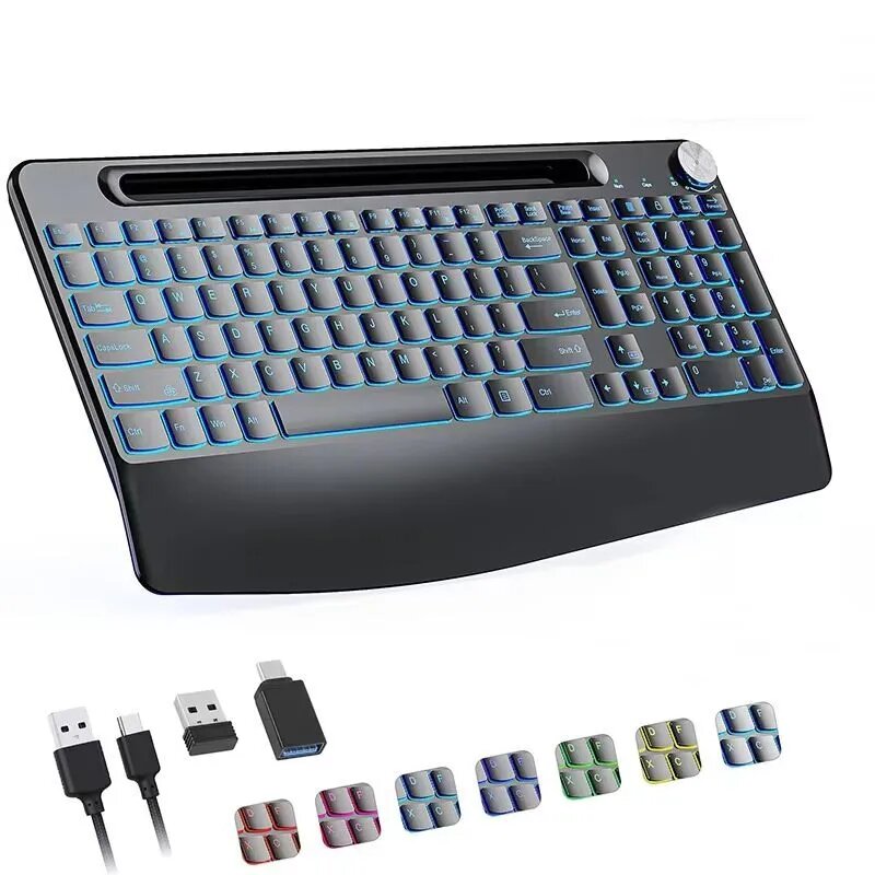 JOMAA Клавиатура беспроводная K182BLRU, (Cherry MX Black), Русская раскладка, черный