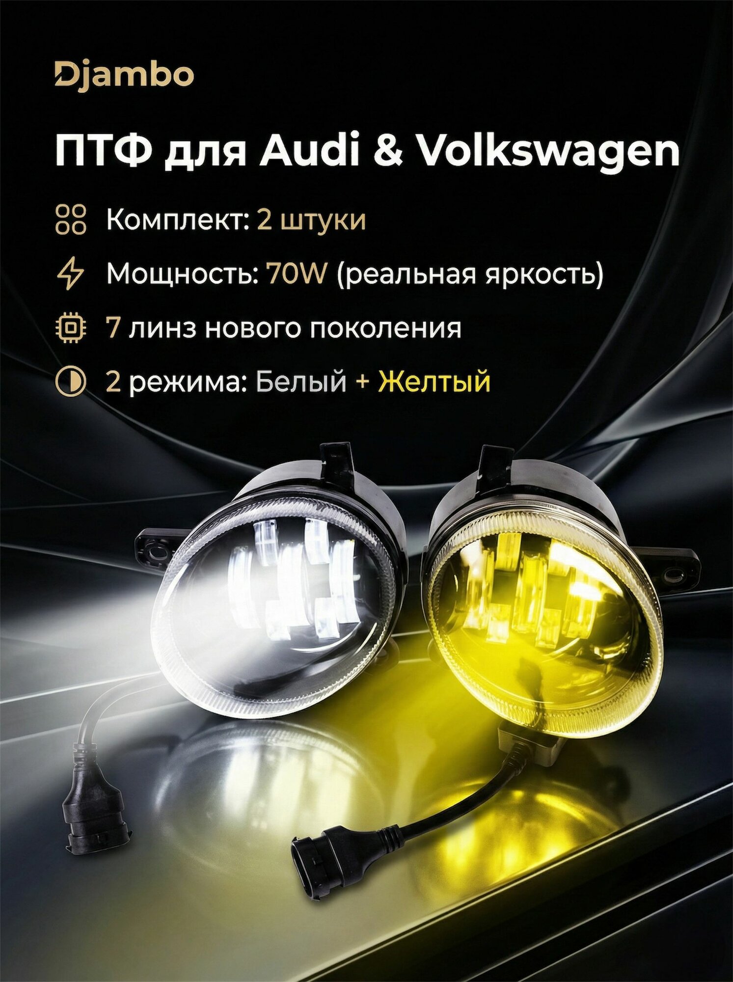 Светодиодные противотуманные фары (ПТФ) для Audi