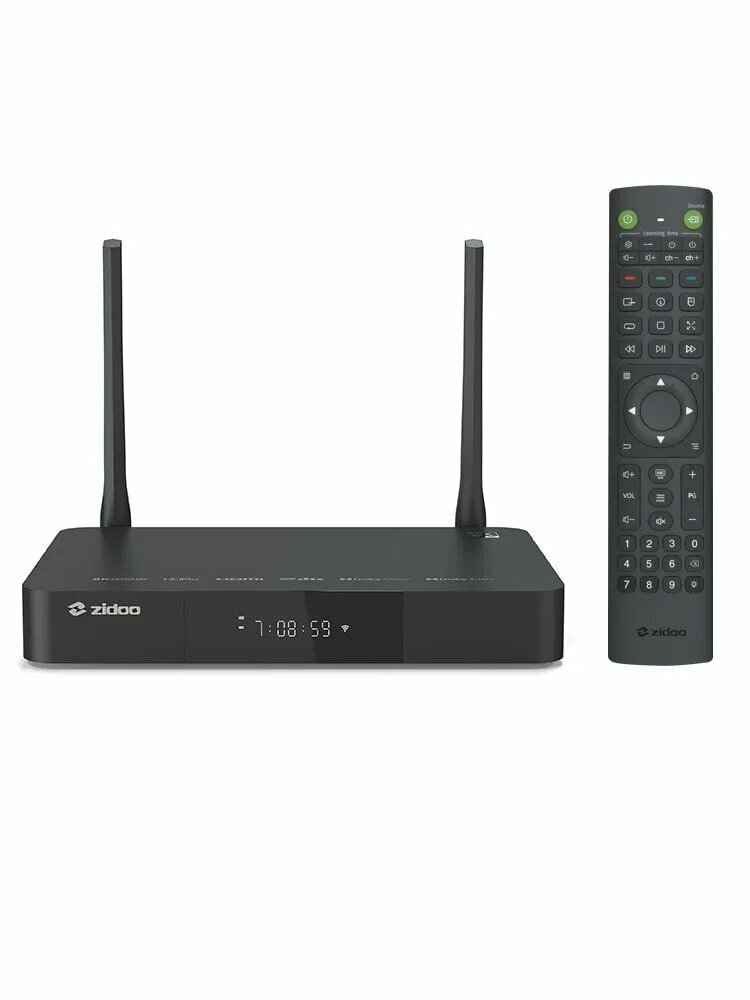 Zidoo Медиаплеер Смарт Z9X 8K, 6 ГБ/64 ГБ, V12 Пульт дистанционного управления Bluetooth