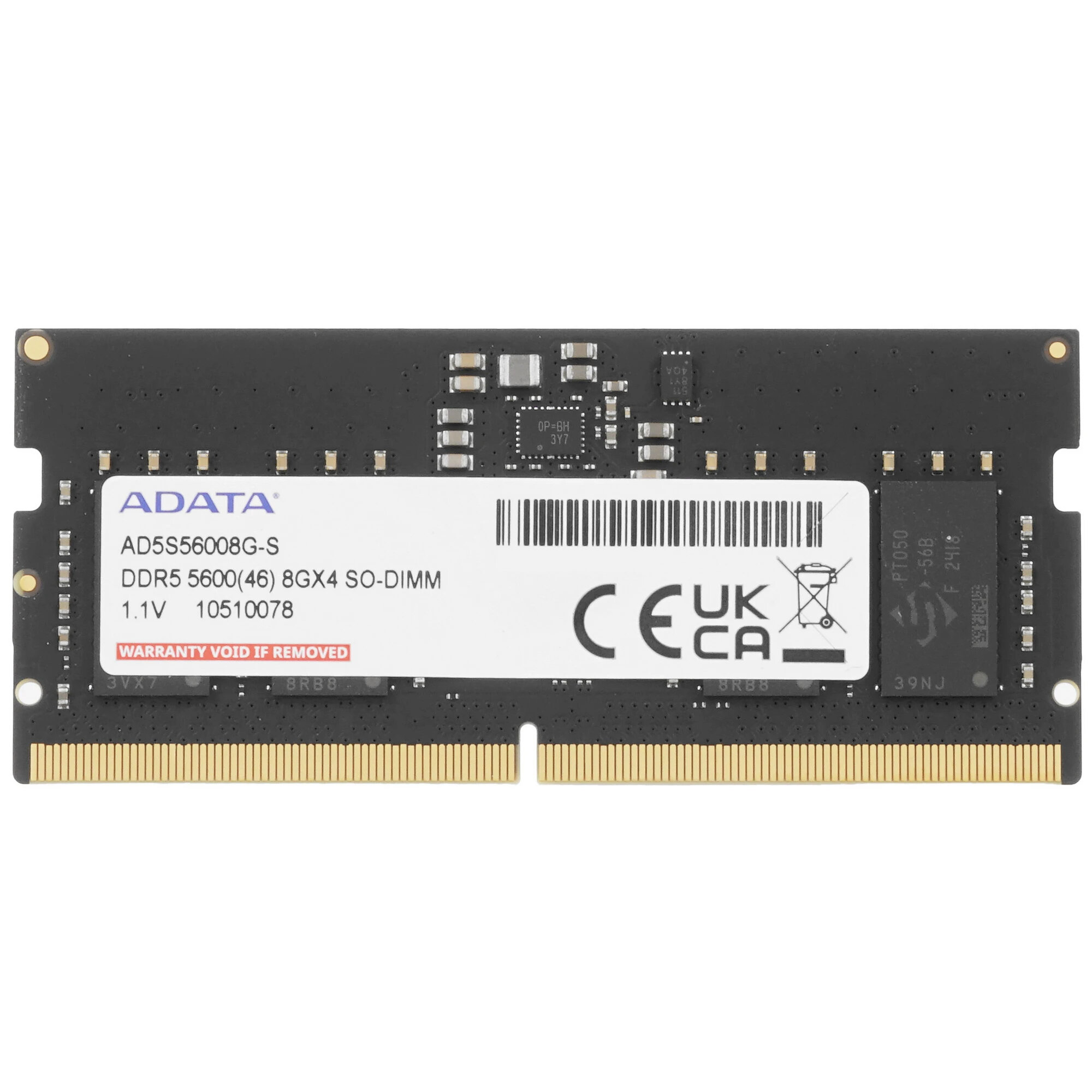 Модуль памяти NBook SO-DDR5 8GB, 5600Mhz, ADATA (AD5S56008G-S)