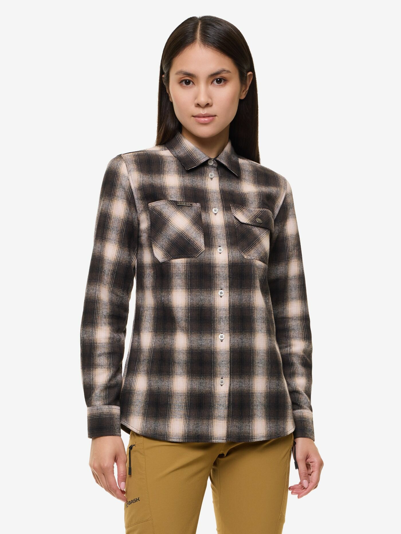 Флисовая рубашка в клетку BASK LYNX женская