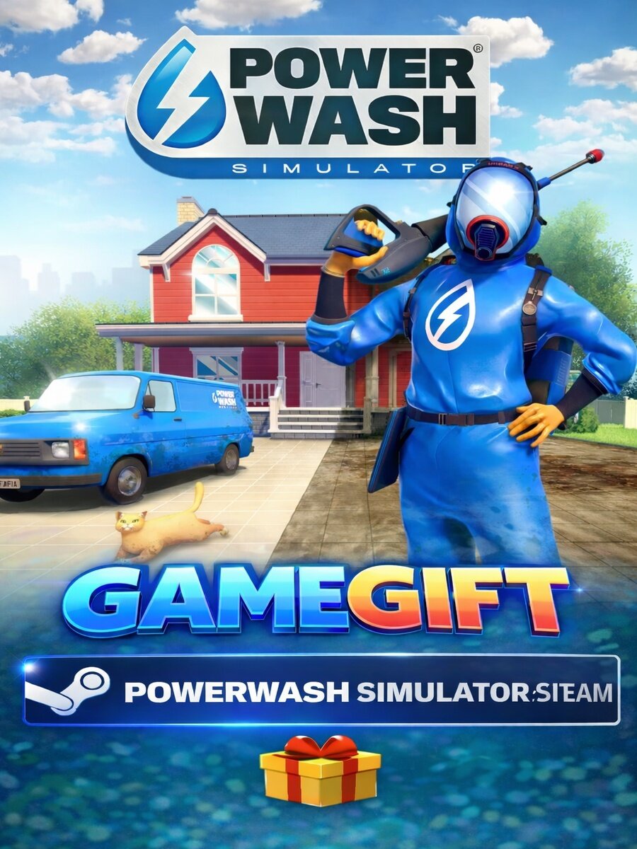 Игра PowerWash Simulator для STEAM ПК (PC) | Страна активации - Япония | Подарком на Ваш аккаунт | Автовыдача