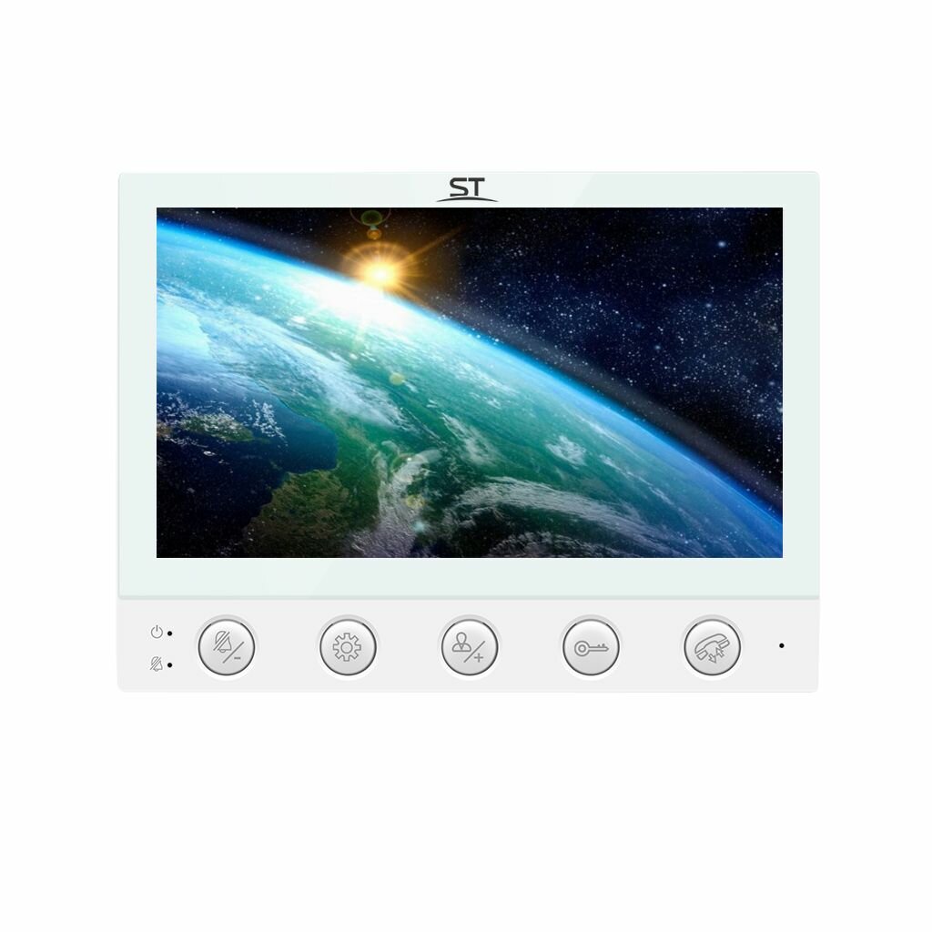 ST-M207/7 (M) (белый)(Механические кнопки) CVBS Цветной видеодомофон 7" (Пластик)