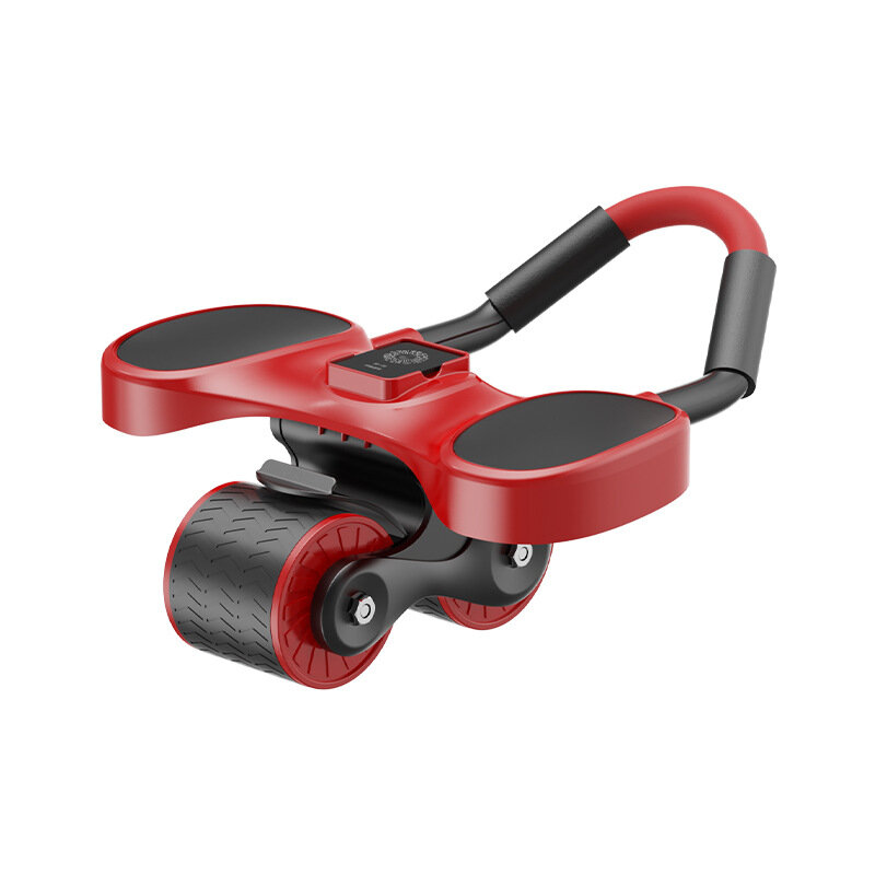 Четырехколесное колесо для пресса с умным счетчиком, многофункциональный тренажер для мышц пресса, фитнес-оборудование для дома