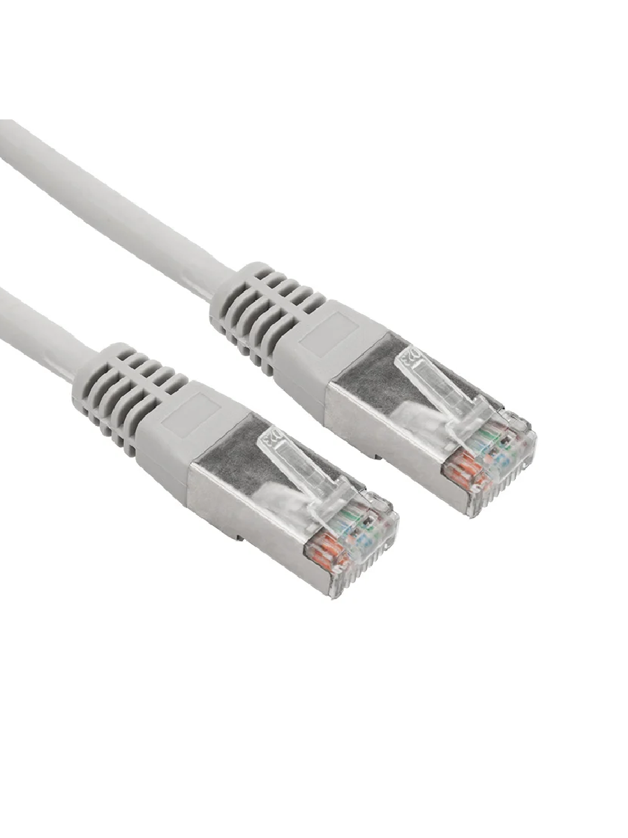 Кабель патч-корд F/UTP 5e кат. 0.5м Rexant 18-8001-1 экранированный, 24AWG, LSZH, серый, 0,5 м