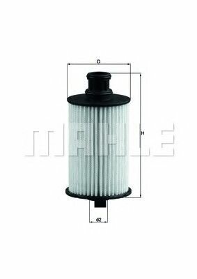 Масляный фильтр KNECHT/MAHLE OX 774D