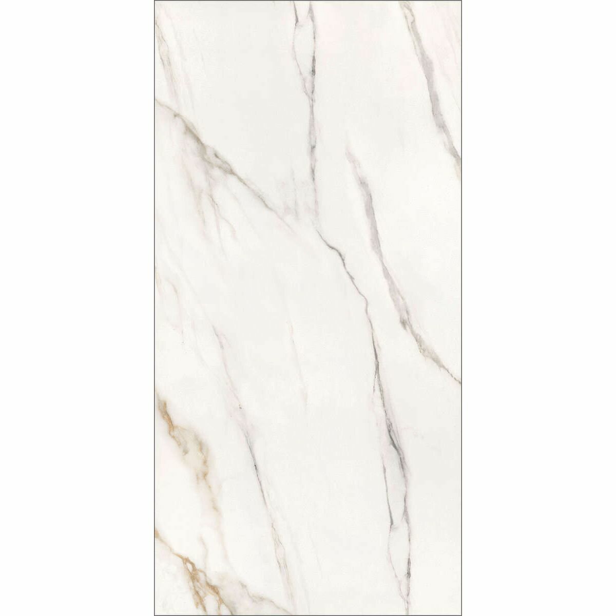 Керамогранит Eurotile Calacatta Gold CLU2GL полированный белый под мрамор 60х120 см