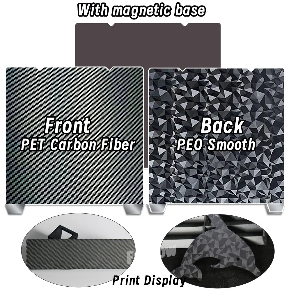 Для Creality K1 Max PEI простыня 310x315 PEI Honeycomb Строительная пластина с PEO-PET with base