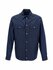Рубашка Moncler Logo-patch overshirt, размер S, blue