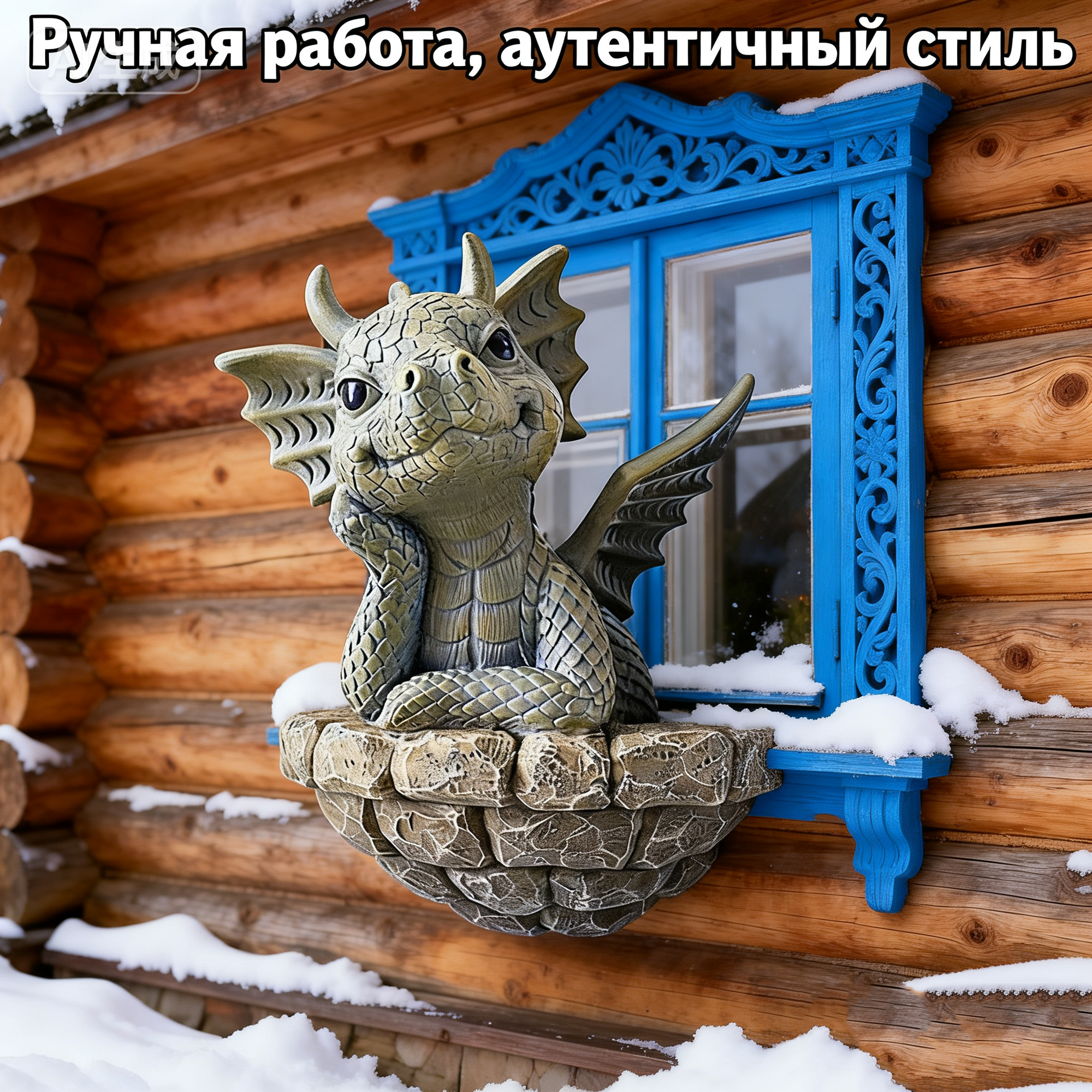 Украшение Сада Дракон, Украшение украшение ins открытая дверь статуя дракона динозавра украшение — фото 1