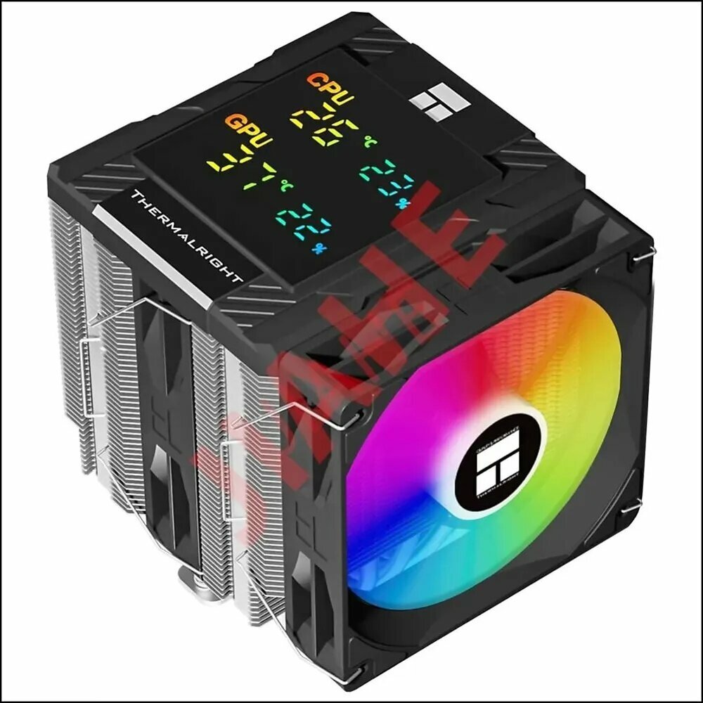 Эксклюзивный черный радиатор воздушного охлаждения Thermalright Peerless Assassin 120 Digital ARGB