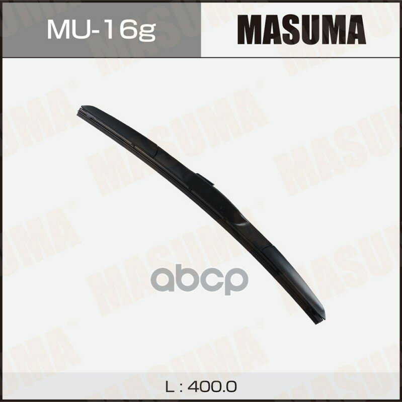 Дворник MASUMA 16' гибридный, крюк (400мм) (1/10/50) Masuma арт. MU16G